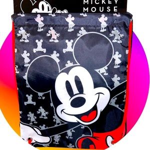Disney | Bags | Disney Mickey Drawstring Premium Backpack | Poshmark